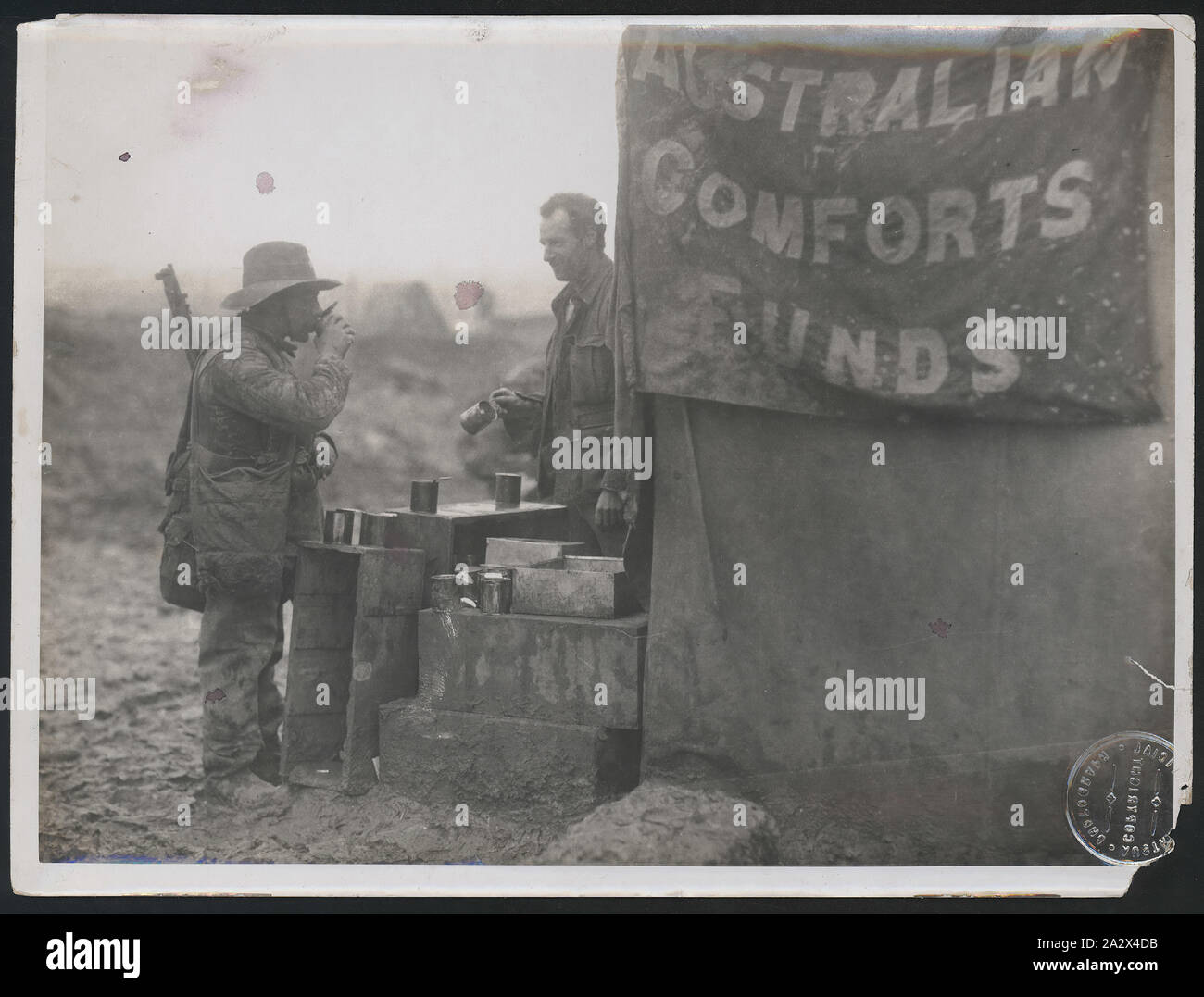 Photograph - 'Pea Soup or Cocoa', Longueval, France, World War I, Dec ...