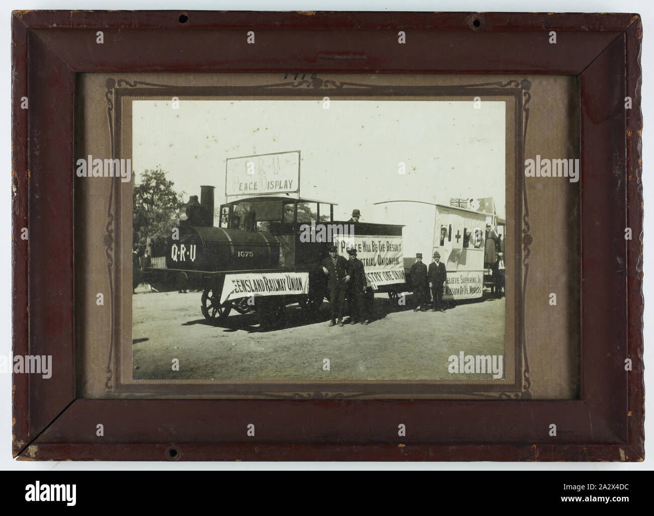 Photograph - Peace Display, Queensland Railway Union, Framed, 1918, A ...