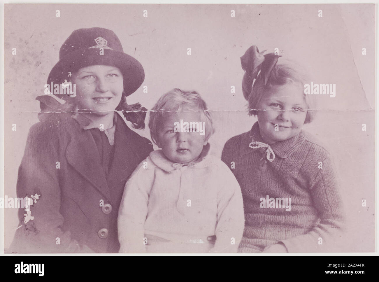 Photograph - Portrait of Nancy, David & Betty Murdoch, Victoria, circa ...