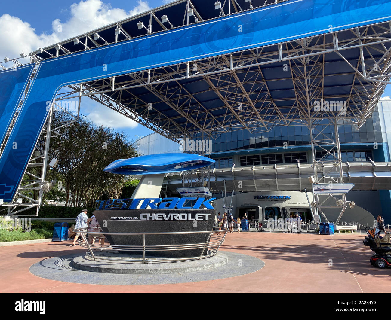 Orlando,FL/USA-10/2/19: Testtrack theme park ride entrance at Disney ...