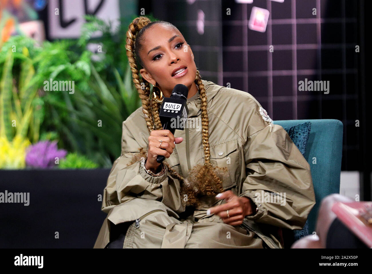 New York, USA. 3 October, 2019. Amanda Seales at the BUILD Speaker ...