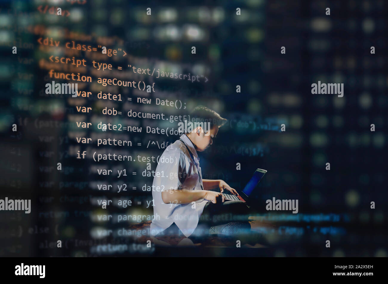 Hacker coding hi-res stock photography and images - Alamy