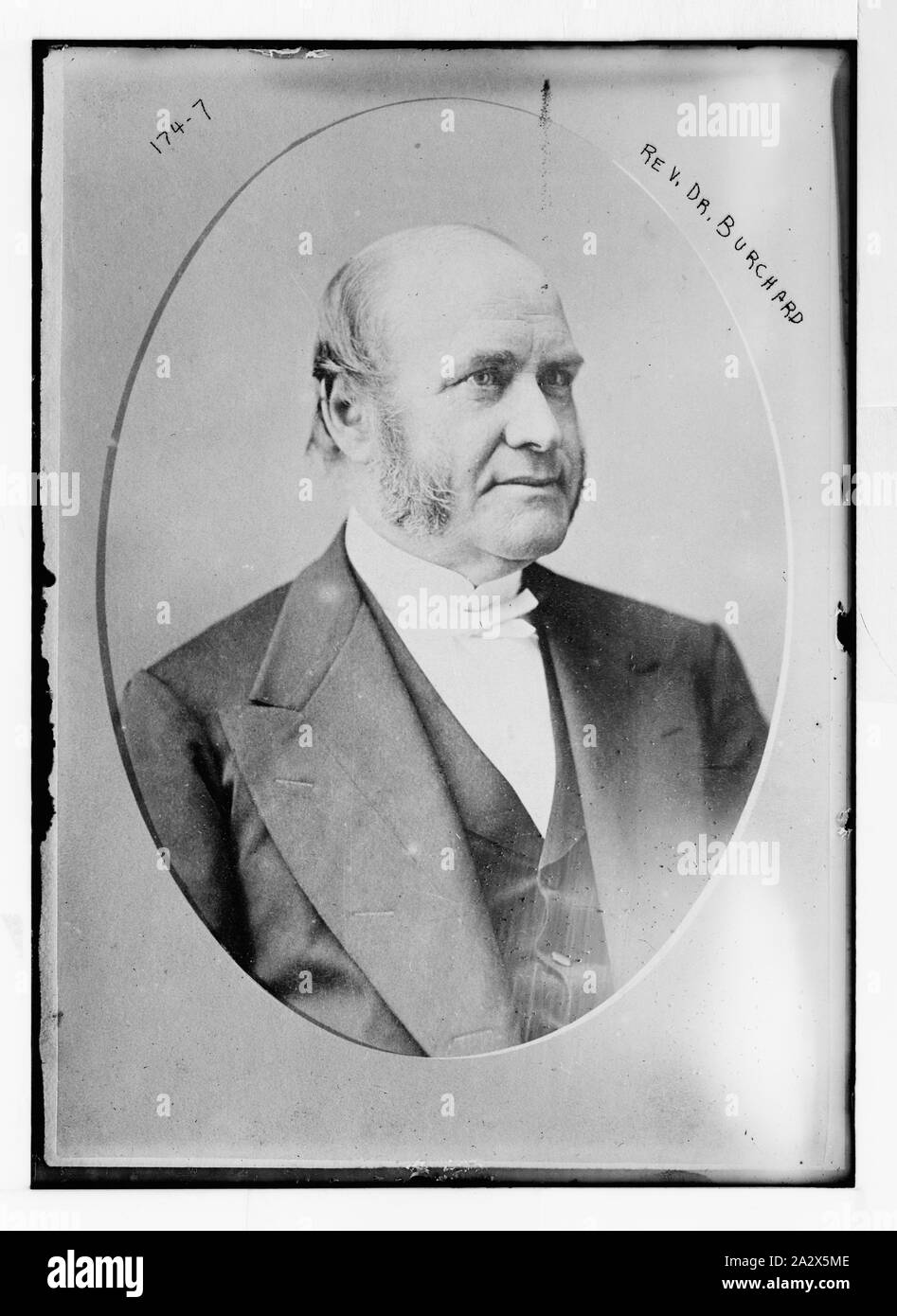 Rev. Dr. Burchard, cameo portrait Stock Photo - Alamy