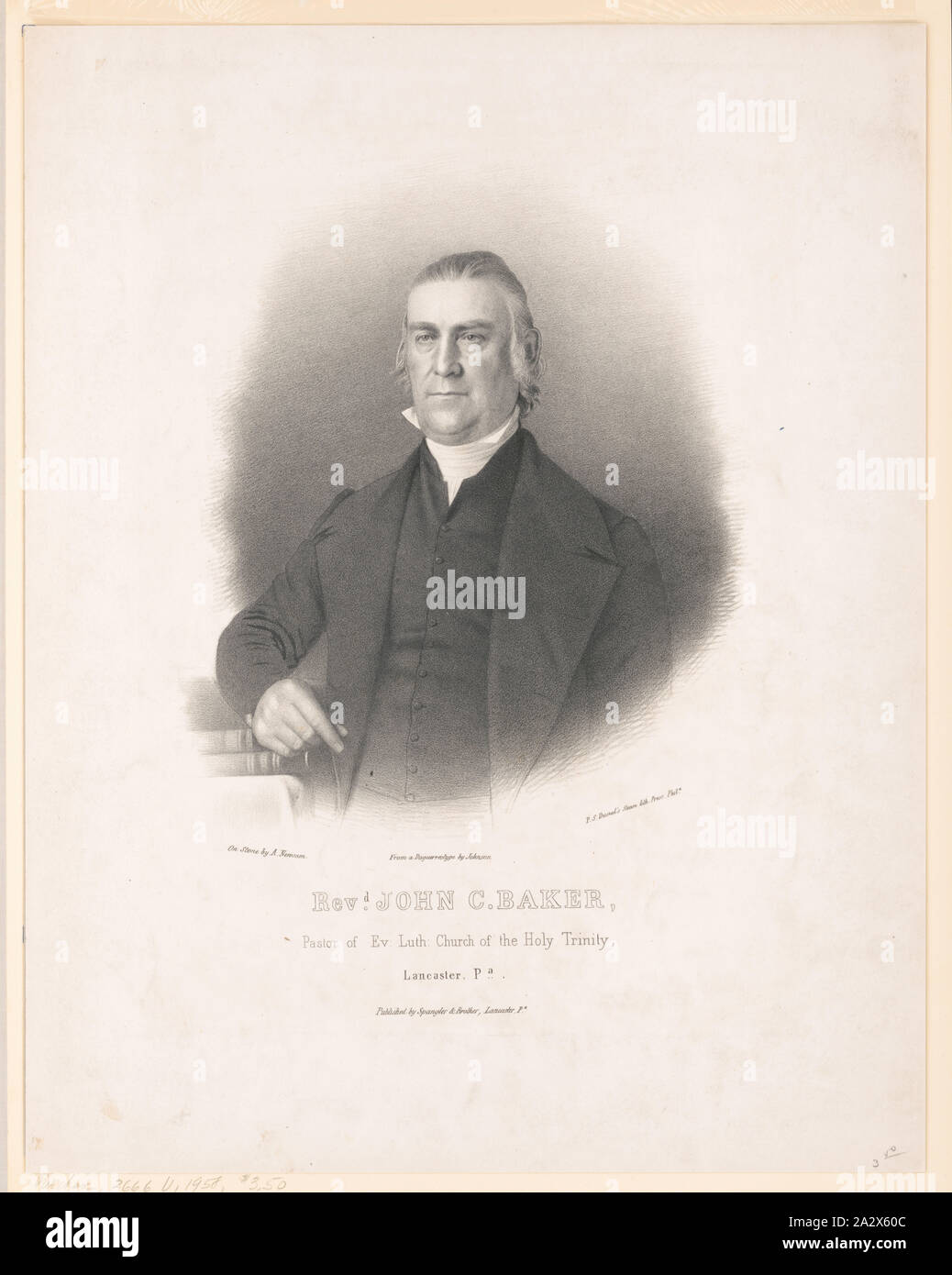 Rev. John C. Baker, pastor of Ev: Luth: Church of the Holy Trinity ...