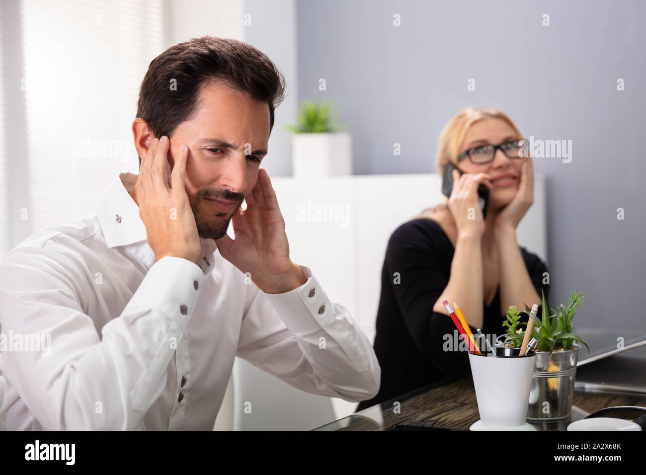 Calls annoying hi-res stock photography and images - Alamy