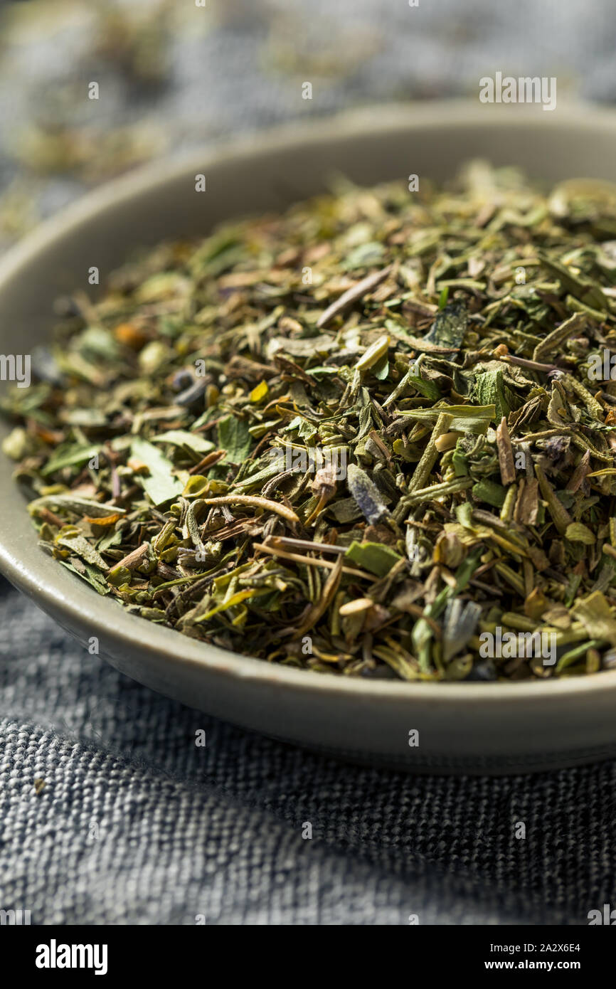 The herbs of Provence. Rosemary, oregano, thyme, and marjoram, shot ...
