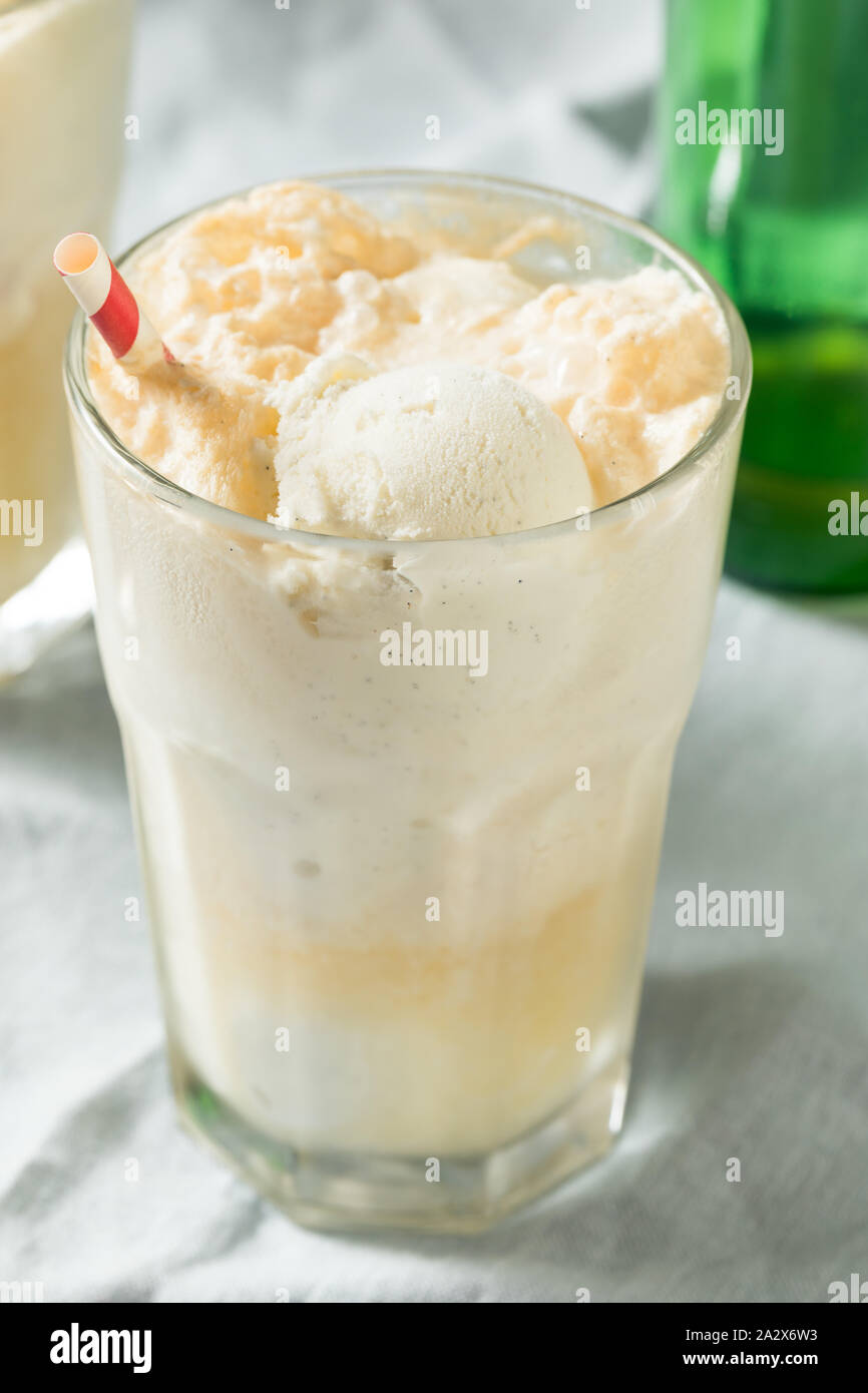 Homemade Ginger Beer Boston Cooler with Ice Cream Stock Photo - Alamy