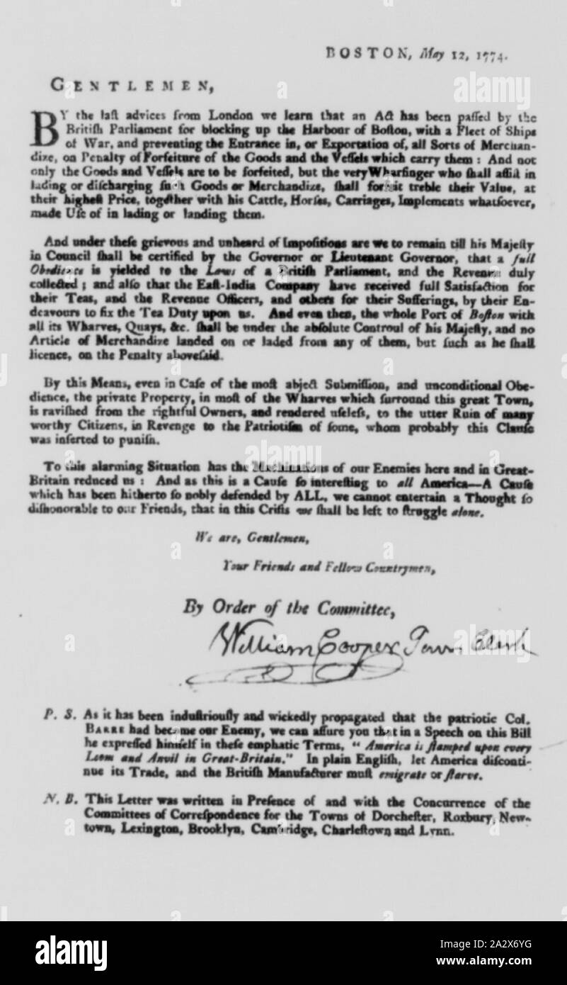 Committee Of Correspondence High Resolution Stock Photography and ...