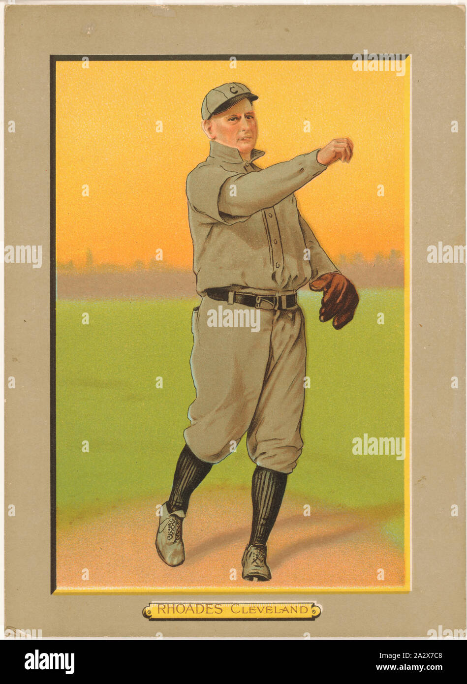 Rhoads, Cleveland Naps, baseball card portrait Stock Photo - Alamy