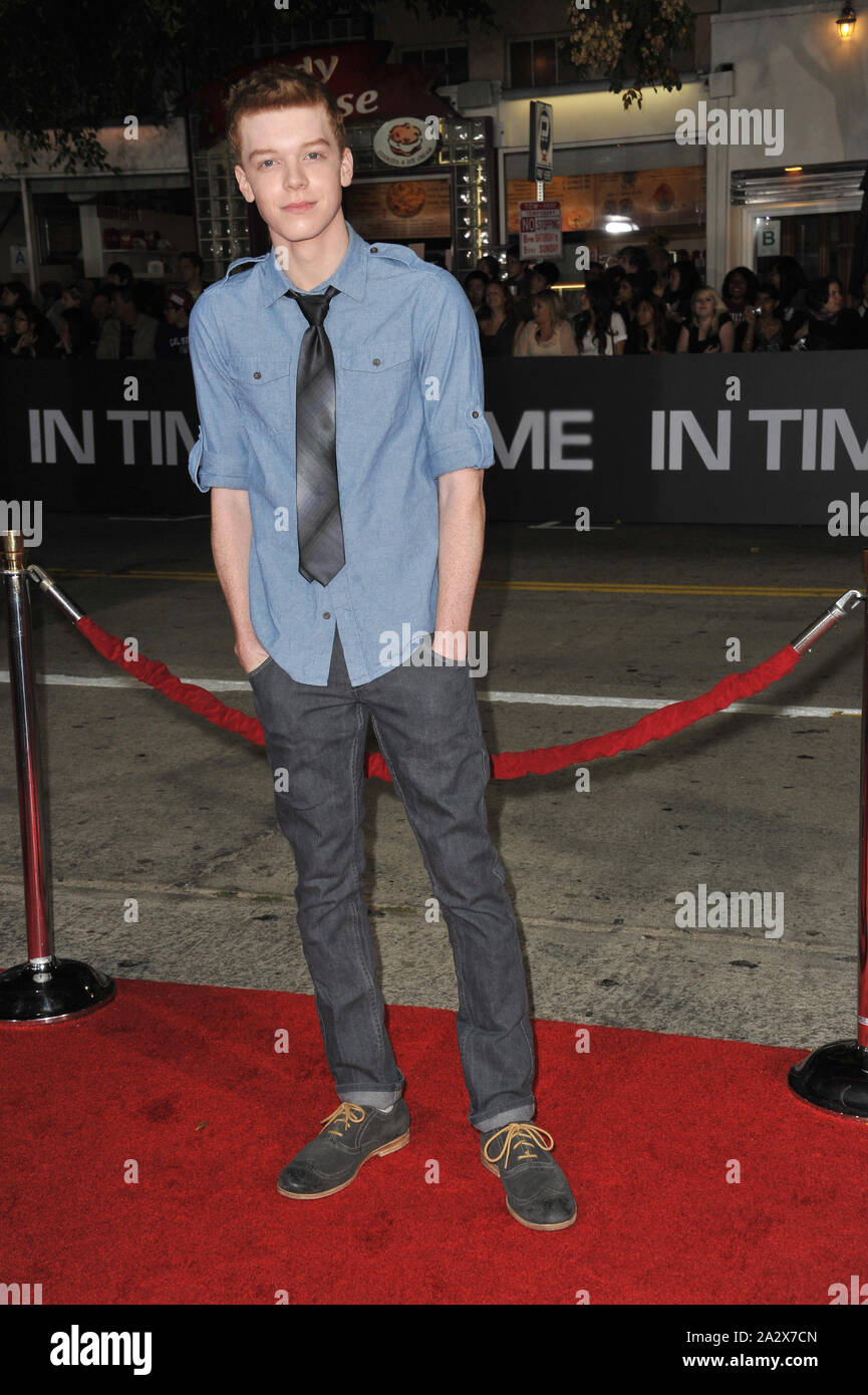 LOS ANGELES, CA. October 20, 2011: Cameron Monahan at the Los Angeles ...