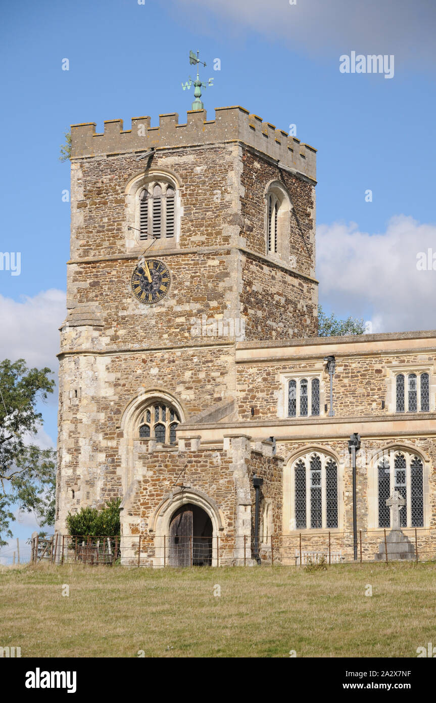 All Saints Church, Soulbury, Buckinghamshire, dates to the 14th century ...