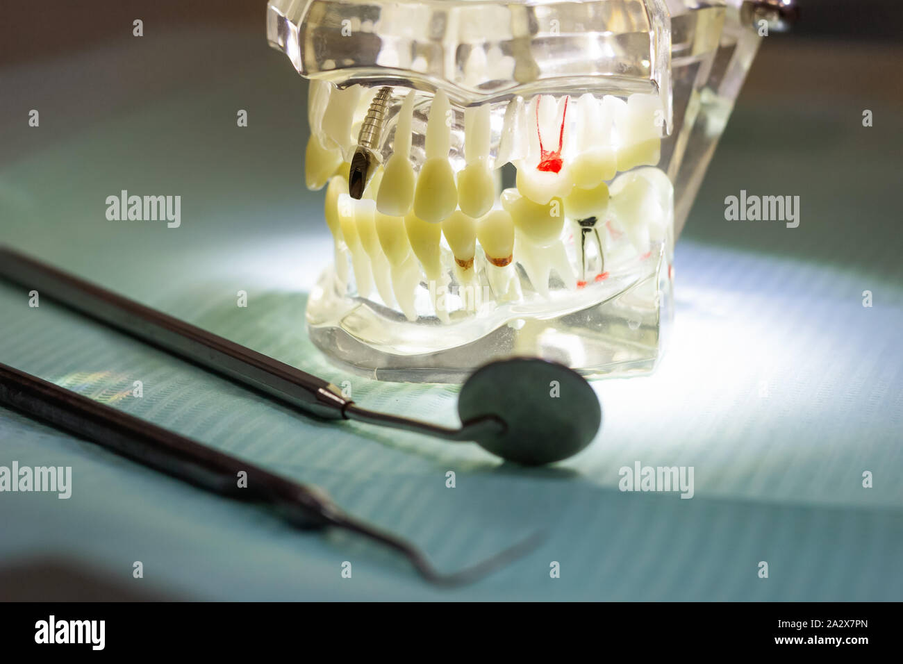 dental tools equipment mockup model stomatology medicine Stock Photo ...