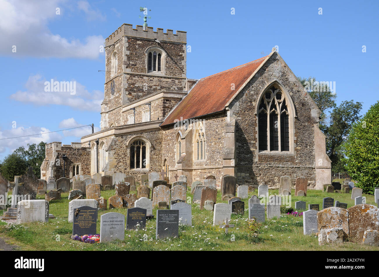 All Saints Church, Soulbury, Buckinghamshire, dates to the 14th century ...