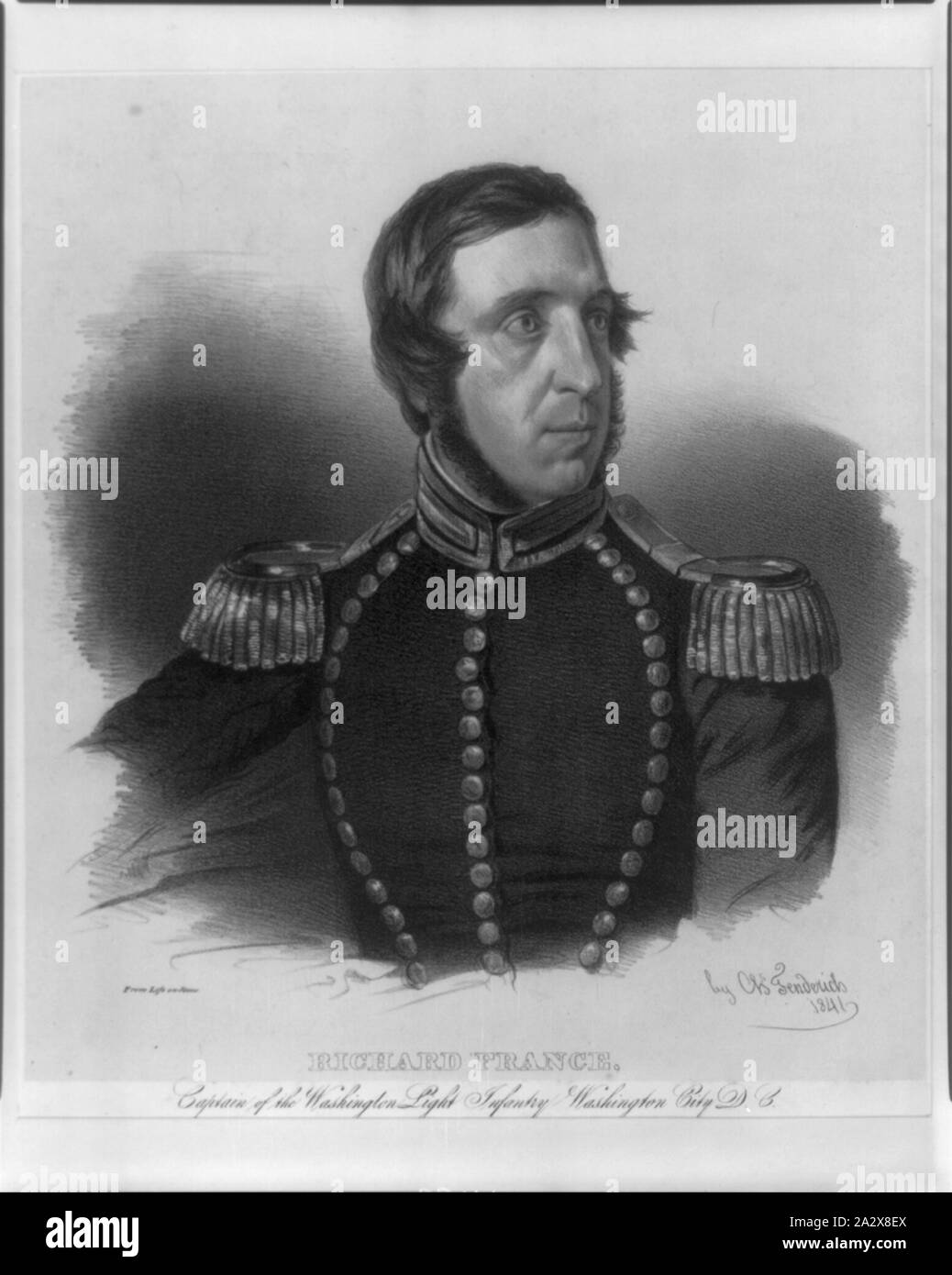 Richard France. Captain of the Washington Light Infantry Washington ...