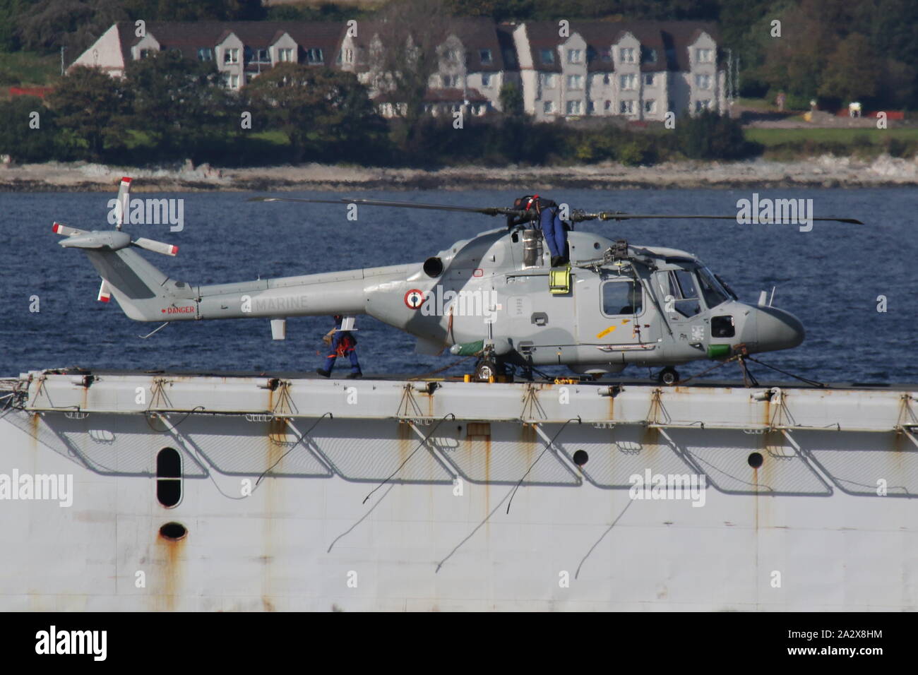265, a Westland Lynx Mk.4(FN) operated by the French Navy, is seen on ...
