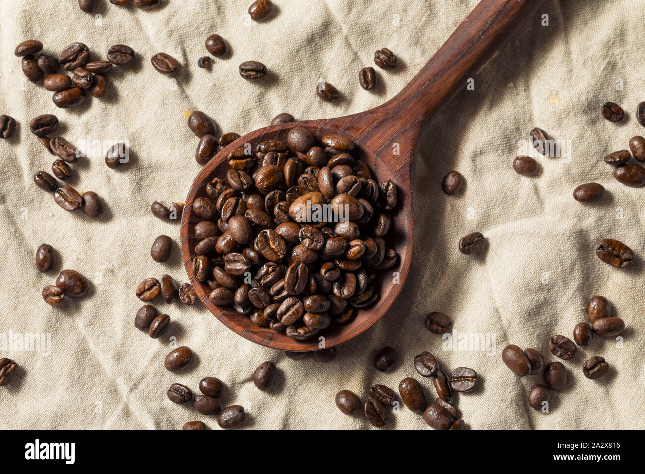 Dry Organic Coffee Beans Ready to Brew Stock Photo - Alamy