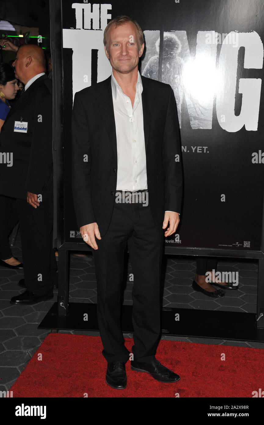 LOS ANGELES, CA. October 10, 2011: Ulrich Thomsen at the world premiere ...