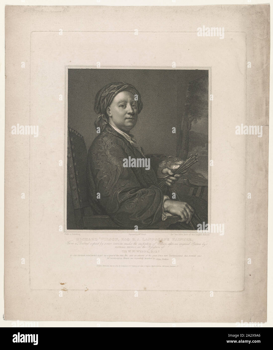 Richard Wilson, Esq. R.A. landscape painter Stock Photo - Alamy