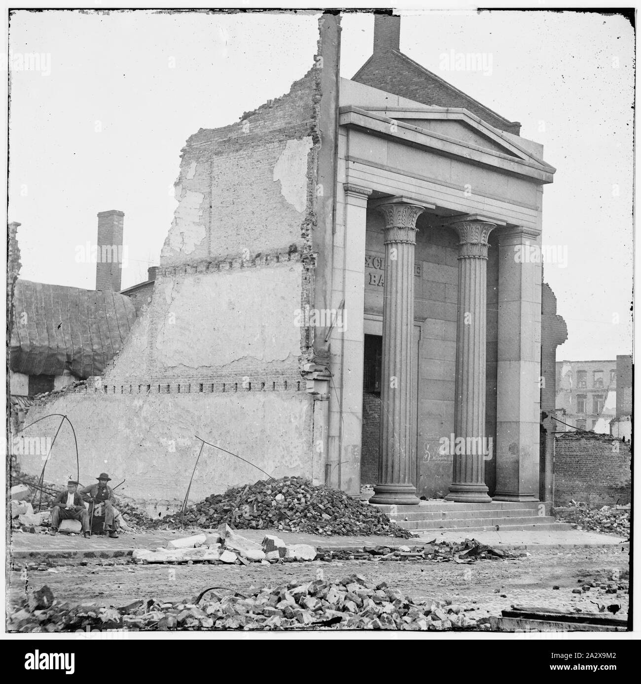 Drewry's Bluff, Virginia. View of Confederate Fort Darling and ...