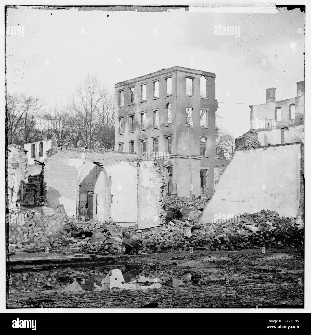 Drewry's Bluff, Virginia. View of Confederate Fort Darling and ...