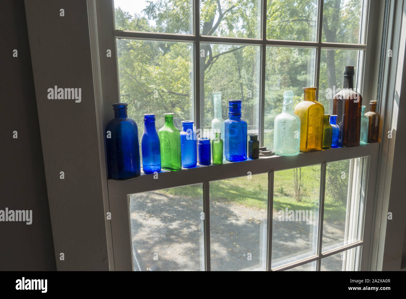 Collection of old medicine bottles from various chemists (pharmacies ...