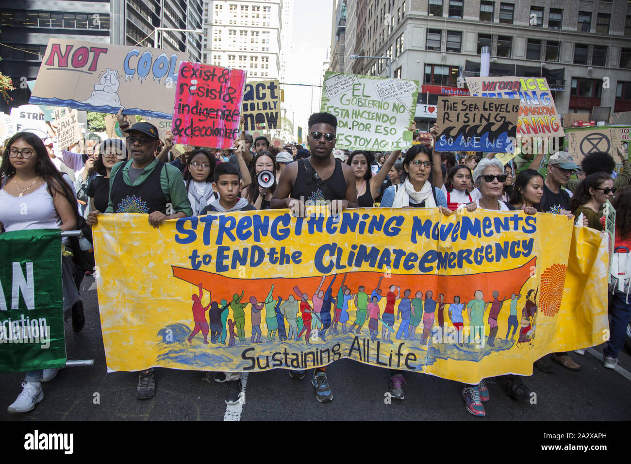 New York City Student Climate Strike, one of hundreds around the world ...