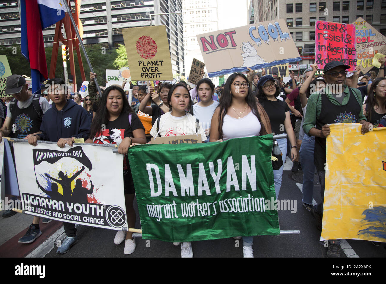 New York City Student Climate Strike, one of hundreds around the world ...