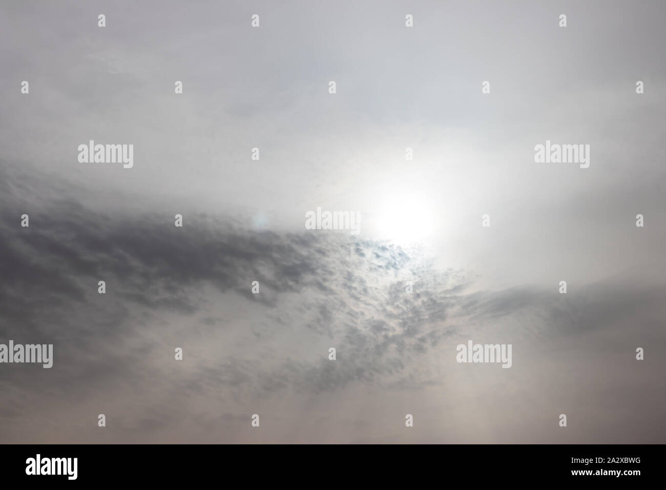 good looking sky with clouds covered the bright sun. photo has taken at ...