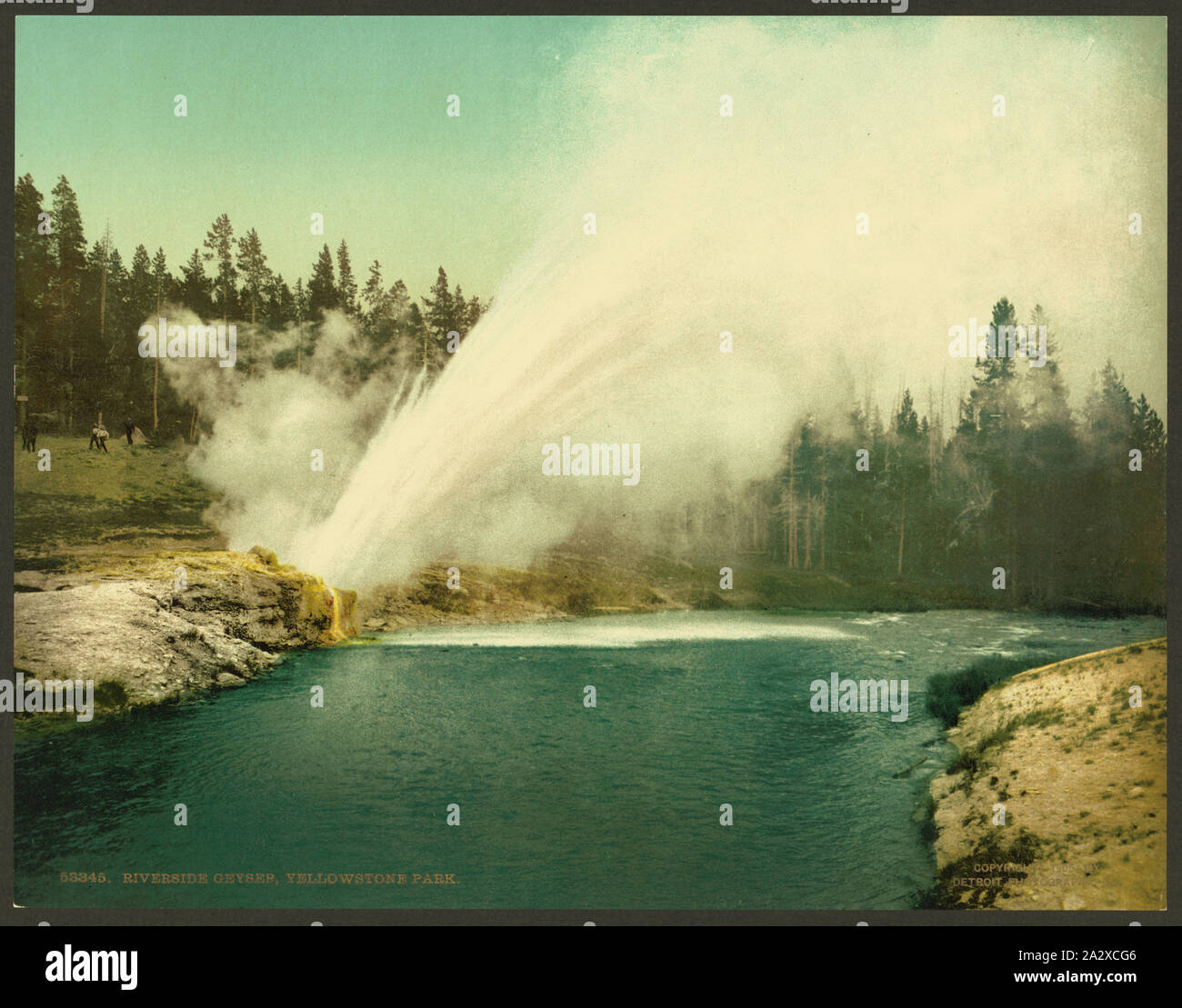 Riverside Geyser, Yellowstone Park Stock Photo - Alamy
