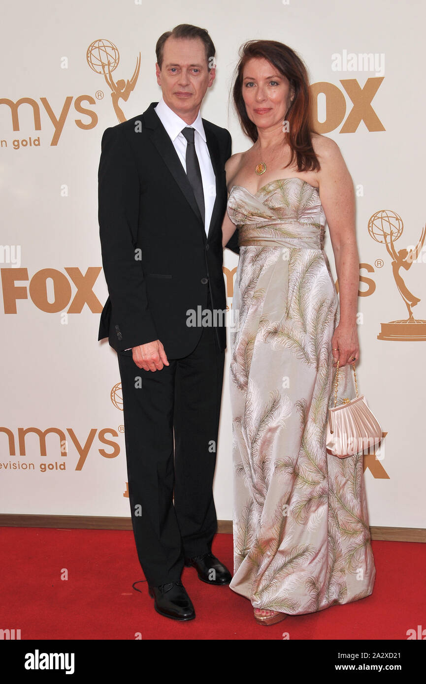 LOS ANGELES, CA. September 18, 2011: Steve Buscemi & wife arriving at ...