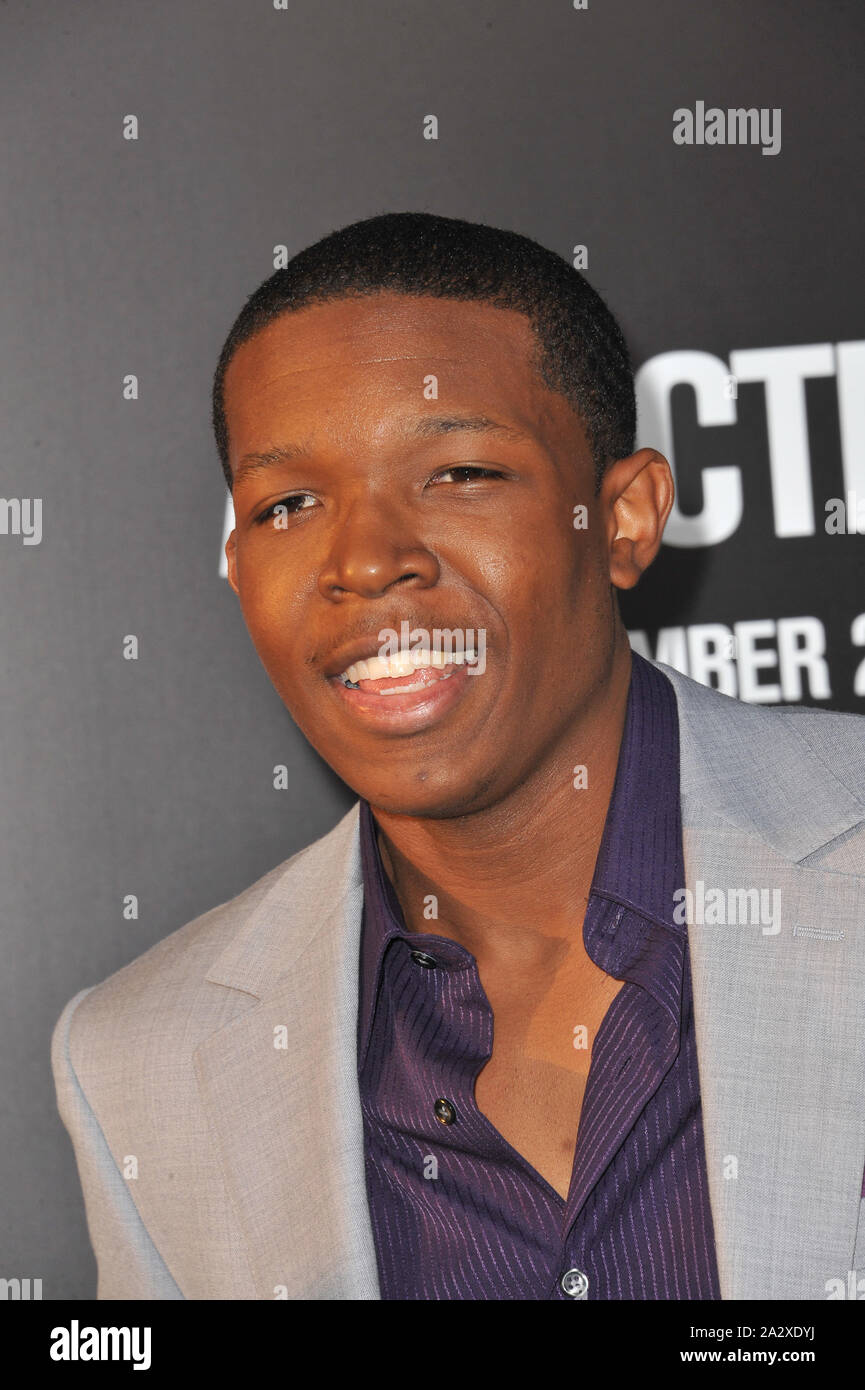 LOS ANGELES, CA. September 15, 2011: Denzel Whitaker at the world ...
