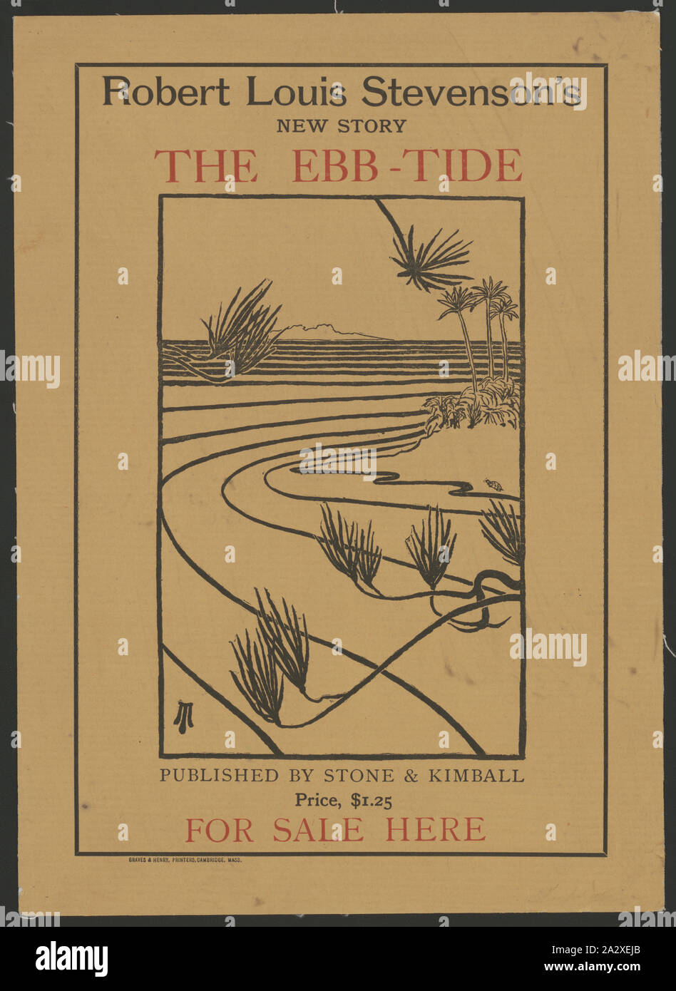 Robert Louis Stevenson's new story The Ebb Tide Stock Photo - Alamy