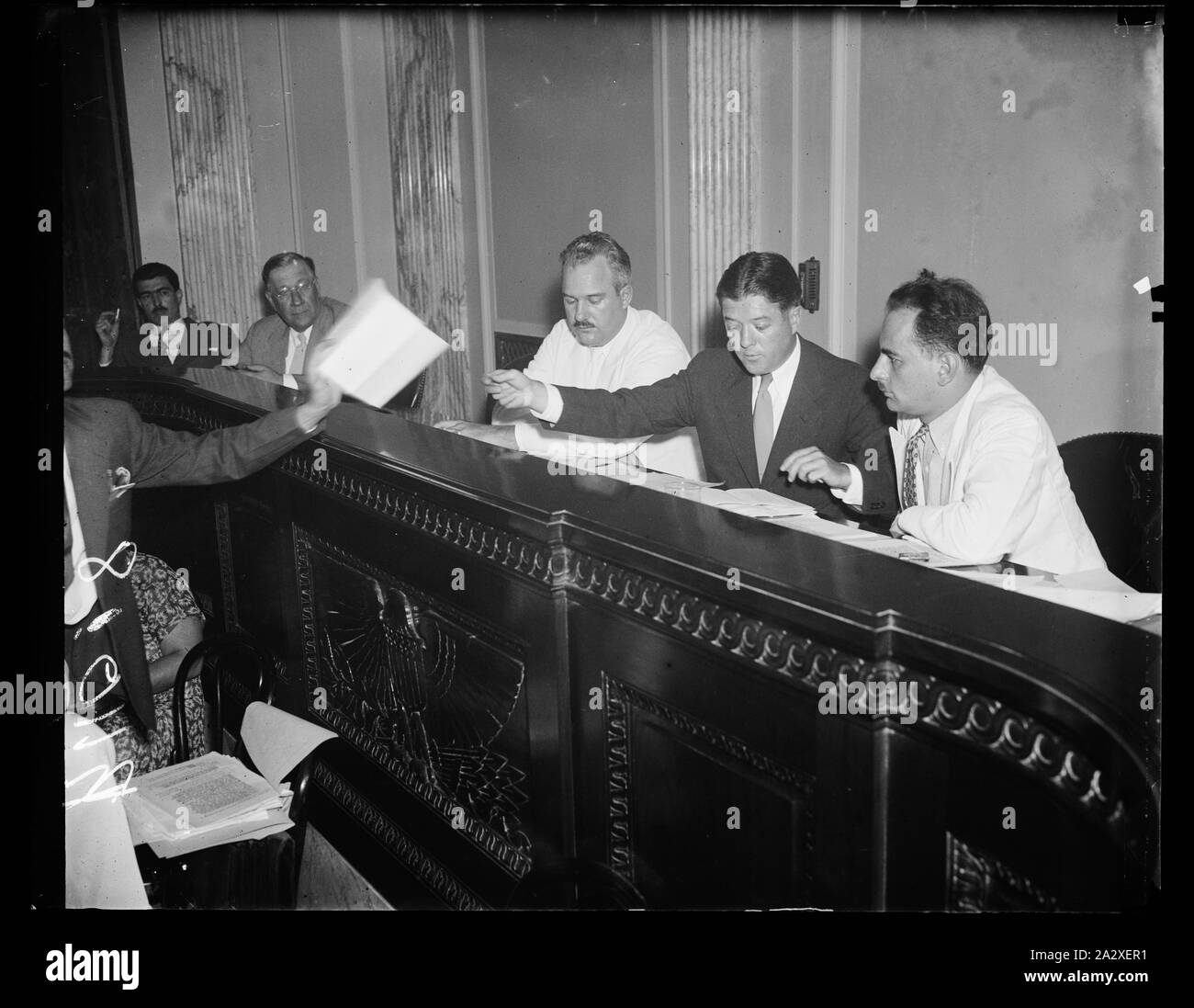 Robert M. La Follette, Jr., 2nd from right Stock Photo - Alamy