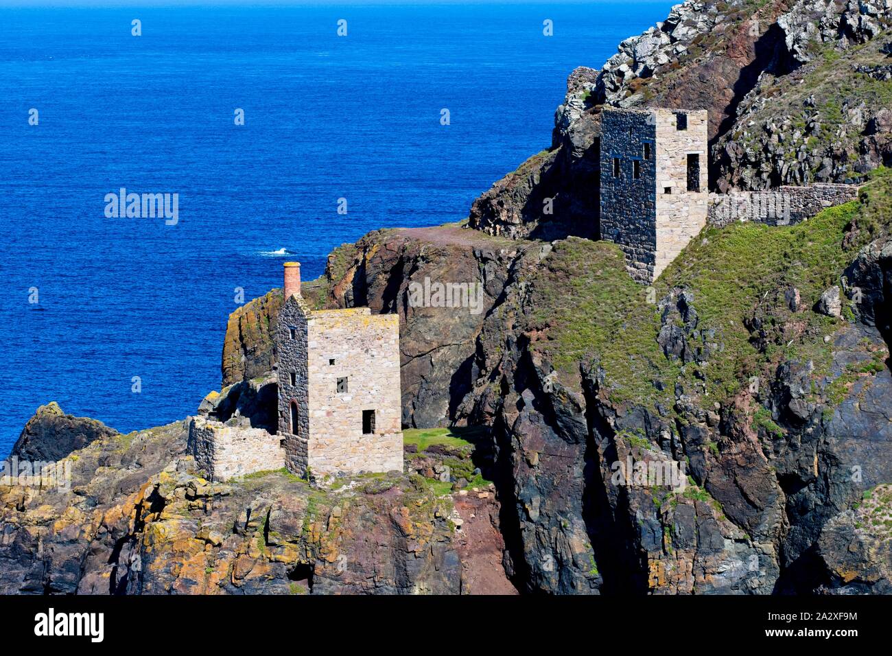 Crown Engine Houses, Botallack, Cornwall UK Stock Photo - Alamy