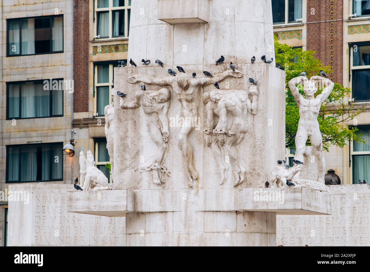 Amsterdam, Netherlands September 5, 2017 : National Monument on Dam ...