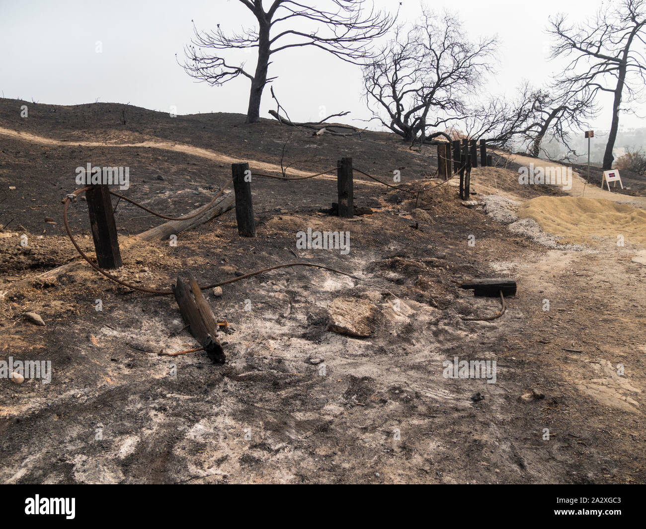 Fire damaged fence hi-res stock photography and images - Alamy