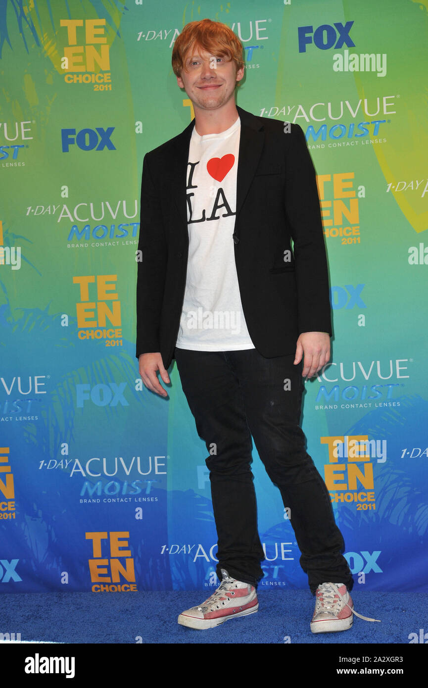 LOS ANGELES, CA. August 07, 2011: Rupert Grint at the 2011 Teen Choice ...