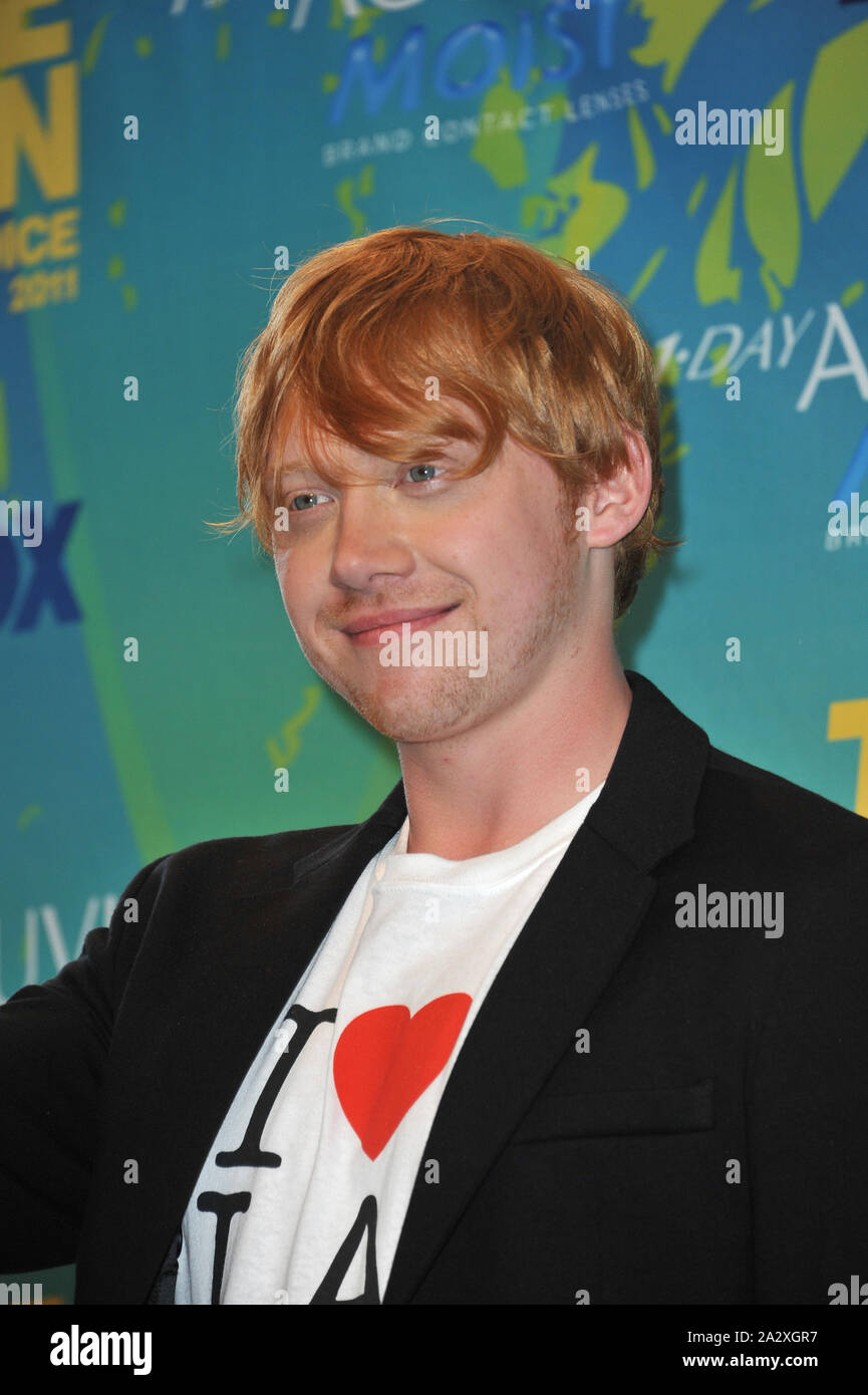 LOS ANGELES, CA. August 07, 2011: Rupert Grint at the 2011 Teen Choice ...