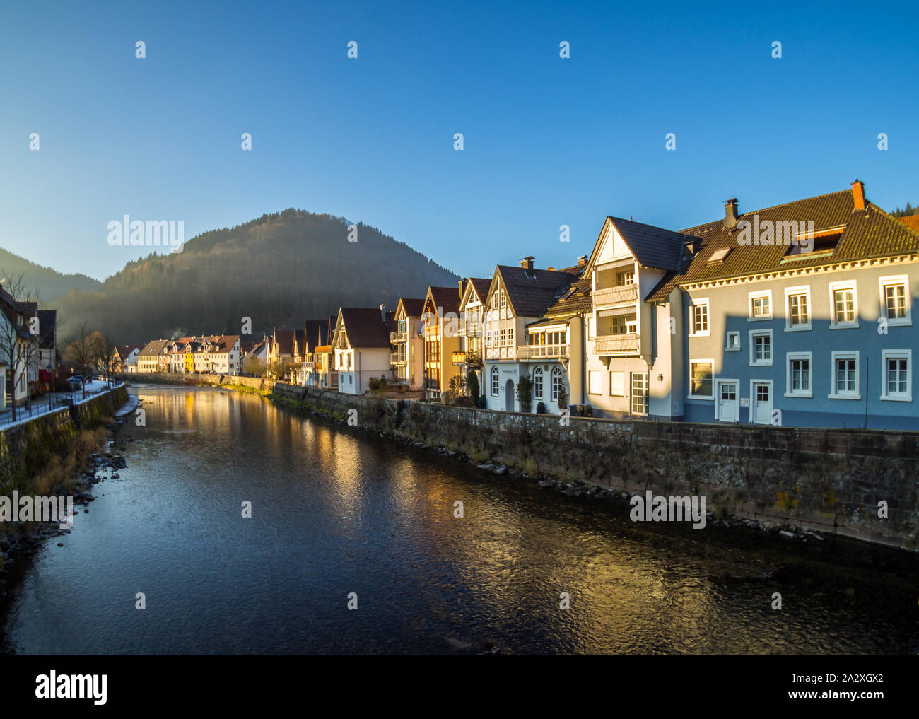River Kinzig in Wolfach Stock Photo - Alamy