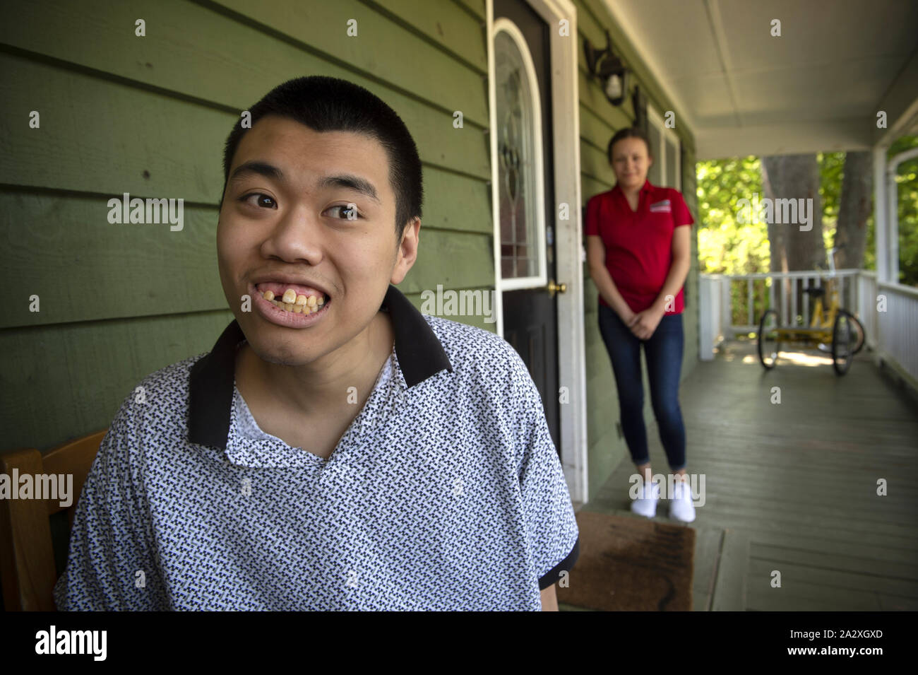 Gainesville, GA, USA. 22nd May, 2019. William Ha, 22, is completely non ...