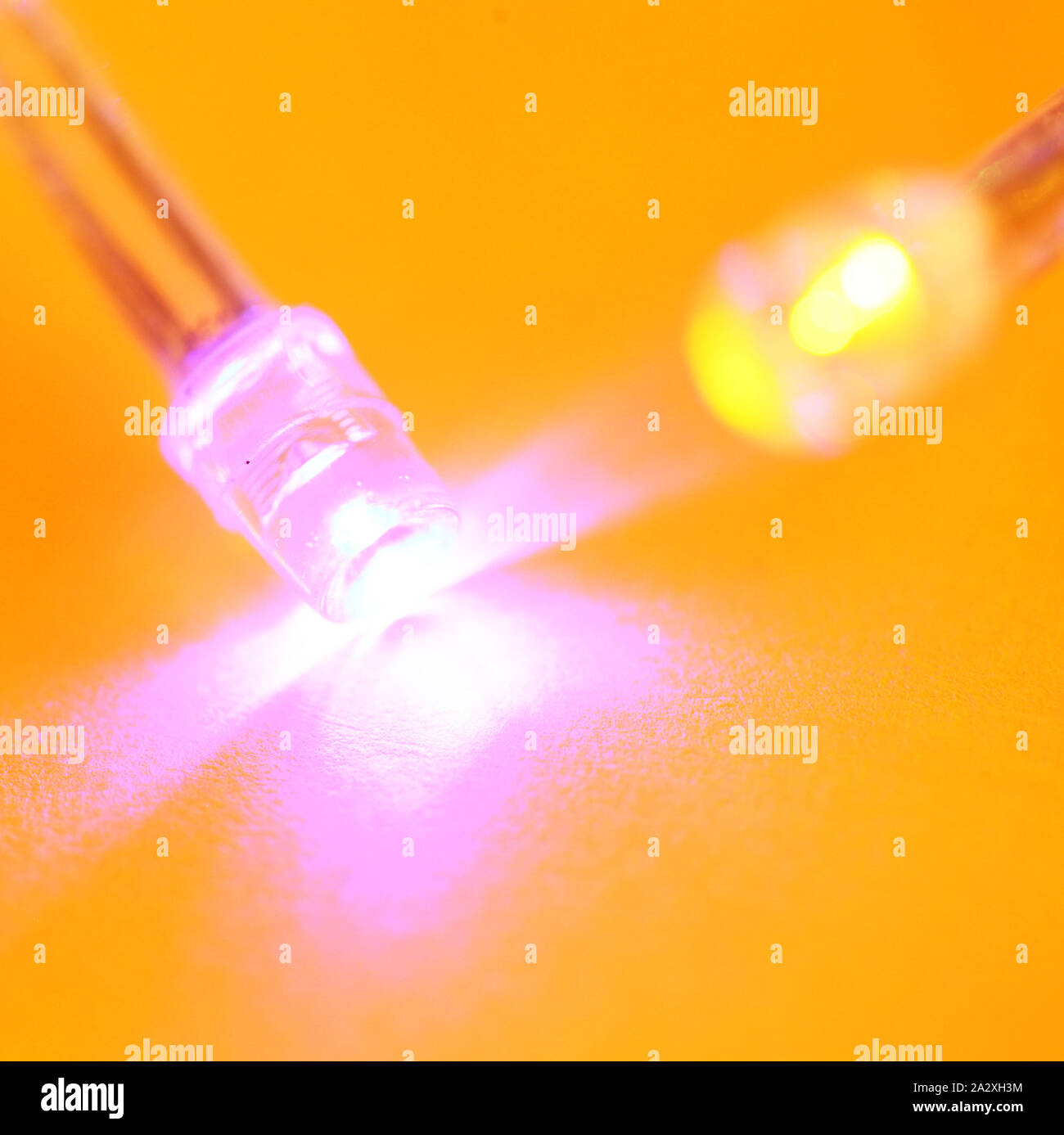 Close up of blinking LED bulbs Stock Photo - Alamy
