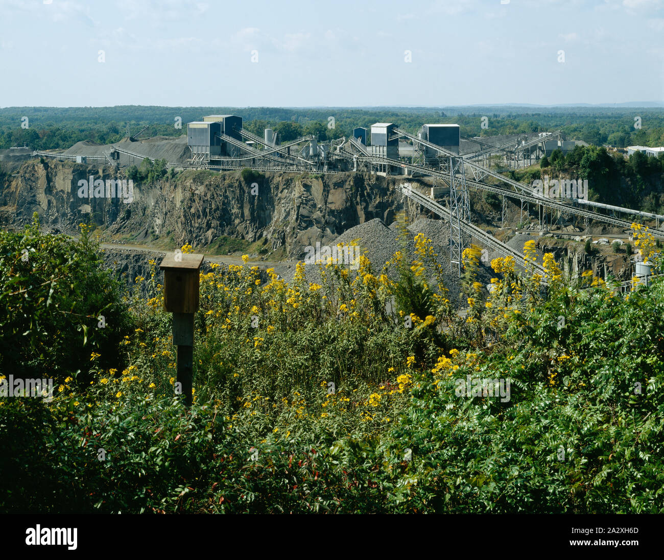 Rock quarry, Virginia Stock Photo - Alamy