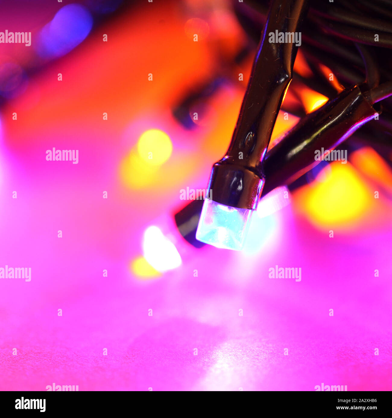 Close up of blinking LED bulbs Stock Photo - Alamy