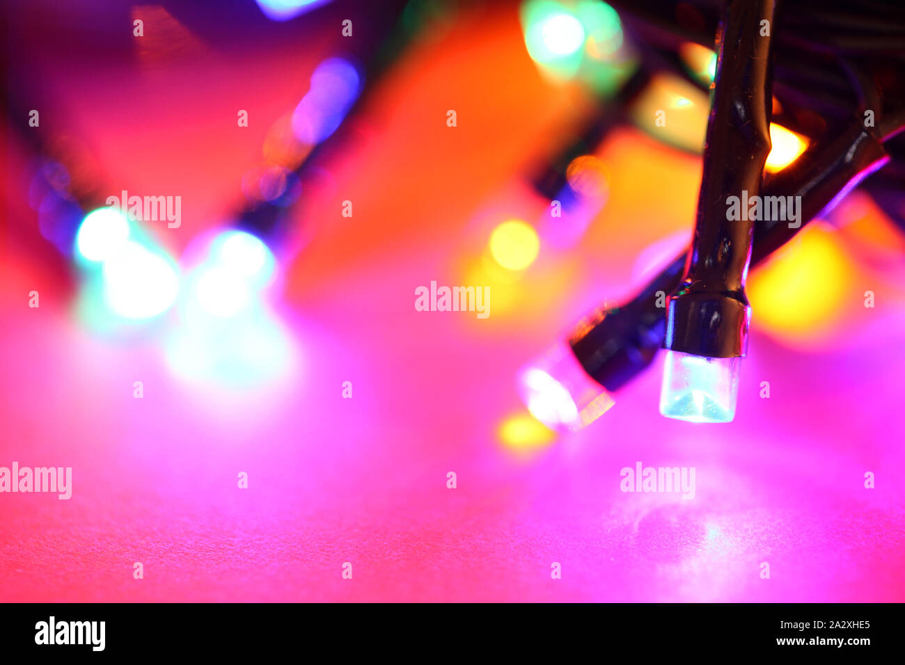 Close up of blinking LED bulbs Stock Photo - Alamy
