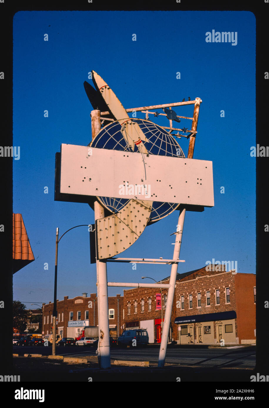Rocket Gas sign, Saint Louis, Missouri Stock Photo - Alamy