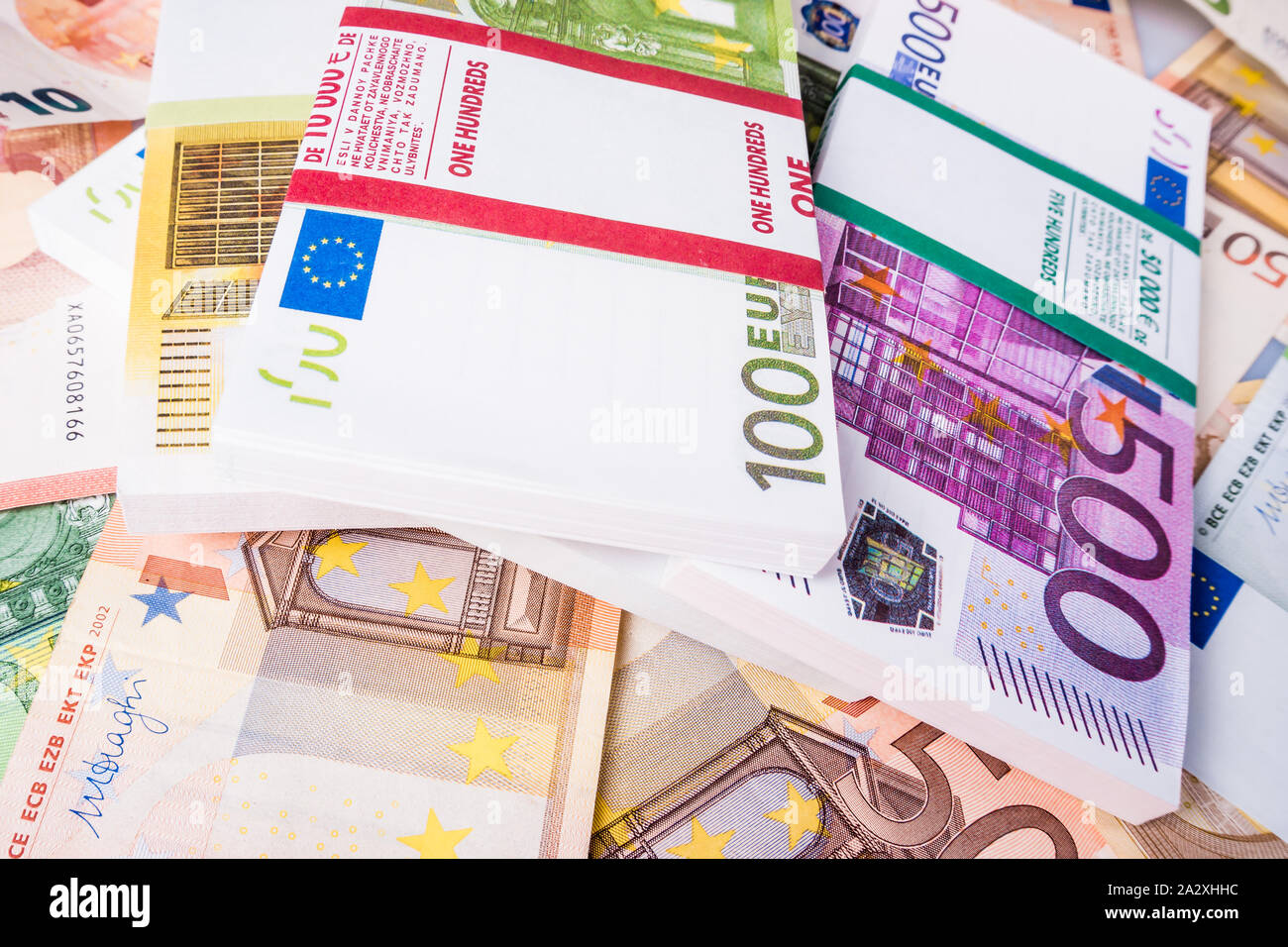 cash money. euro bills. Euro currency money Stock Photo - Alamy
