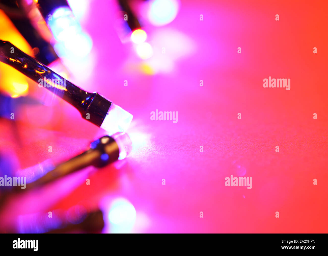 Close up of blinking LED bulbs Stock Photo - Alamy