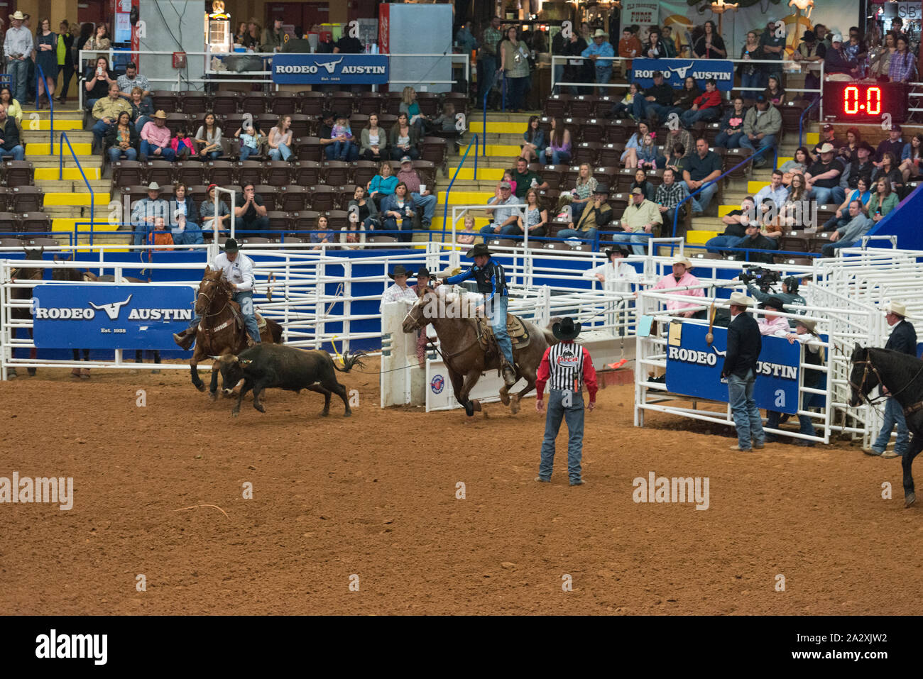 Rodeo competition at the Star of Texas Fair and Rodeo, produced by ...