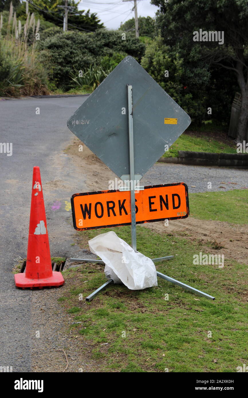 Street maintenance road markings Stock Photo - Alamy