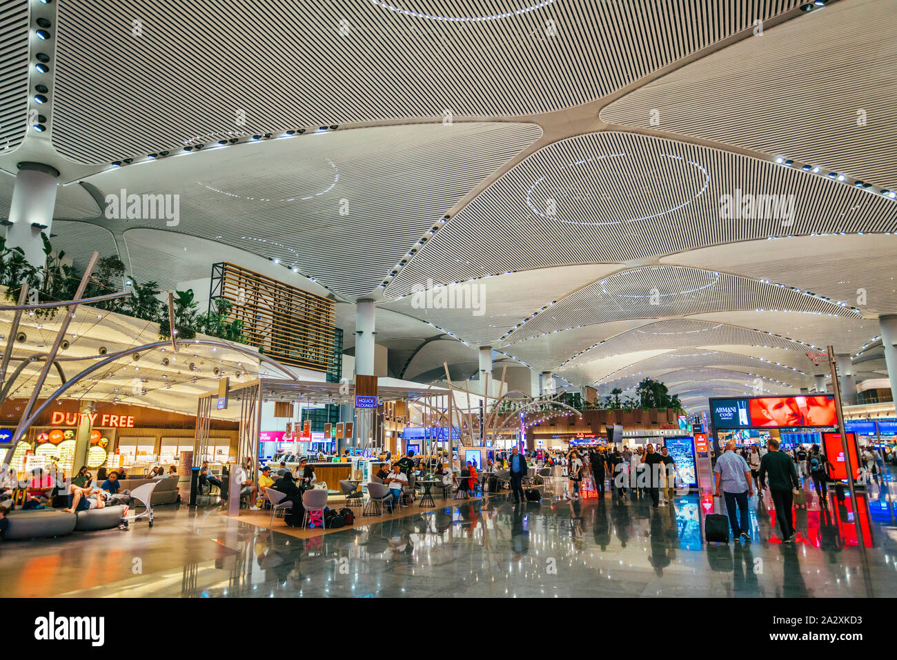 ISTANBUL,TURKEY,AUGUST 02, 2019: Interior view of the Istanbul new ...